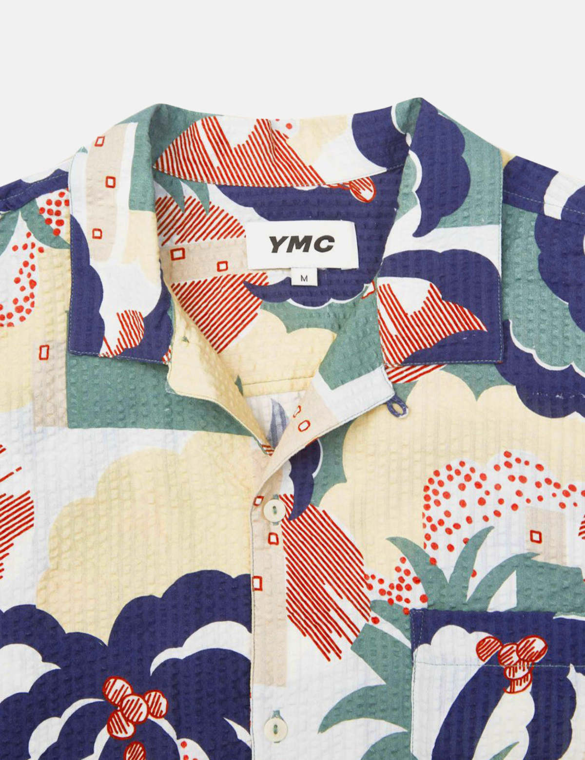 YMC Malick Post Punk Shirt - Multi Green | Garmentory