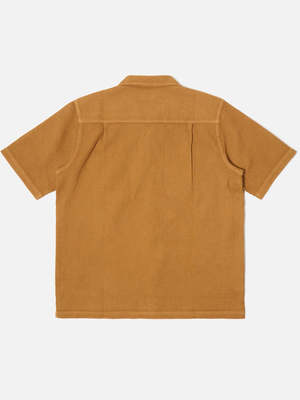 Universal Works Camp Waffle Shirt - Waffle Bronze | Garmentory