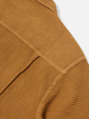 Universal Works Camp Waffle Shirt - Waffle Bronze | Garmentory