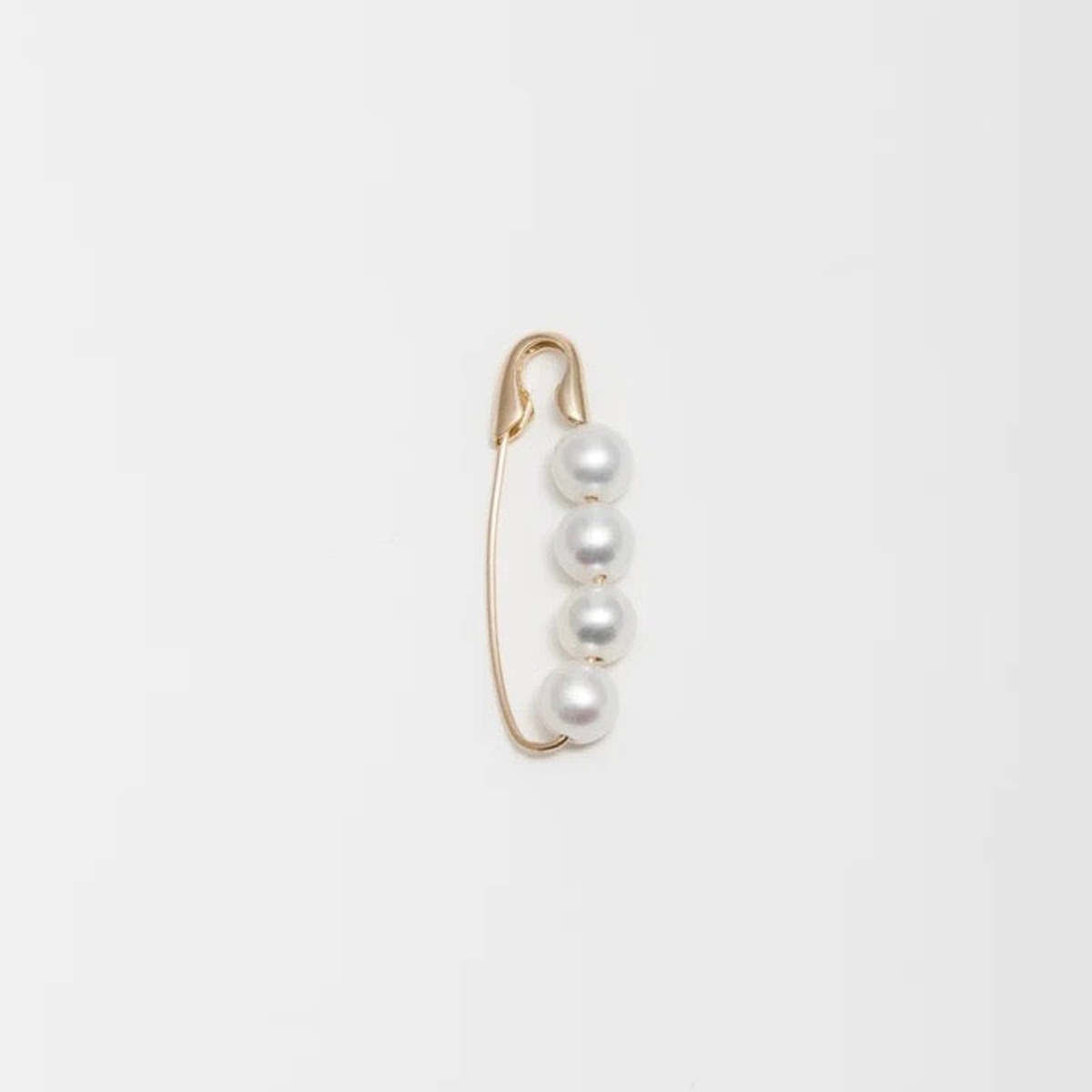 Pearl Safety Pin Earring | Garmentory