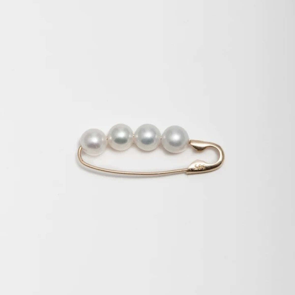 Pearl Safety Pin Earring | Garmentory