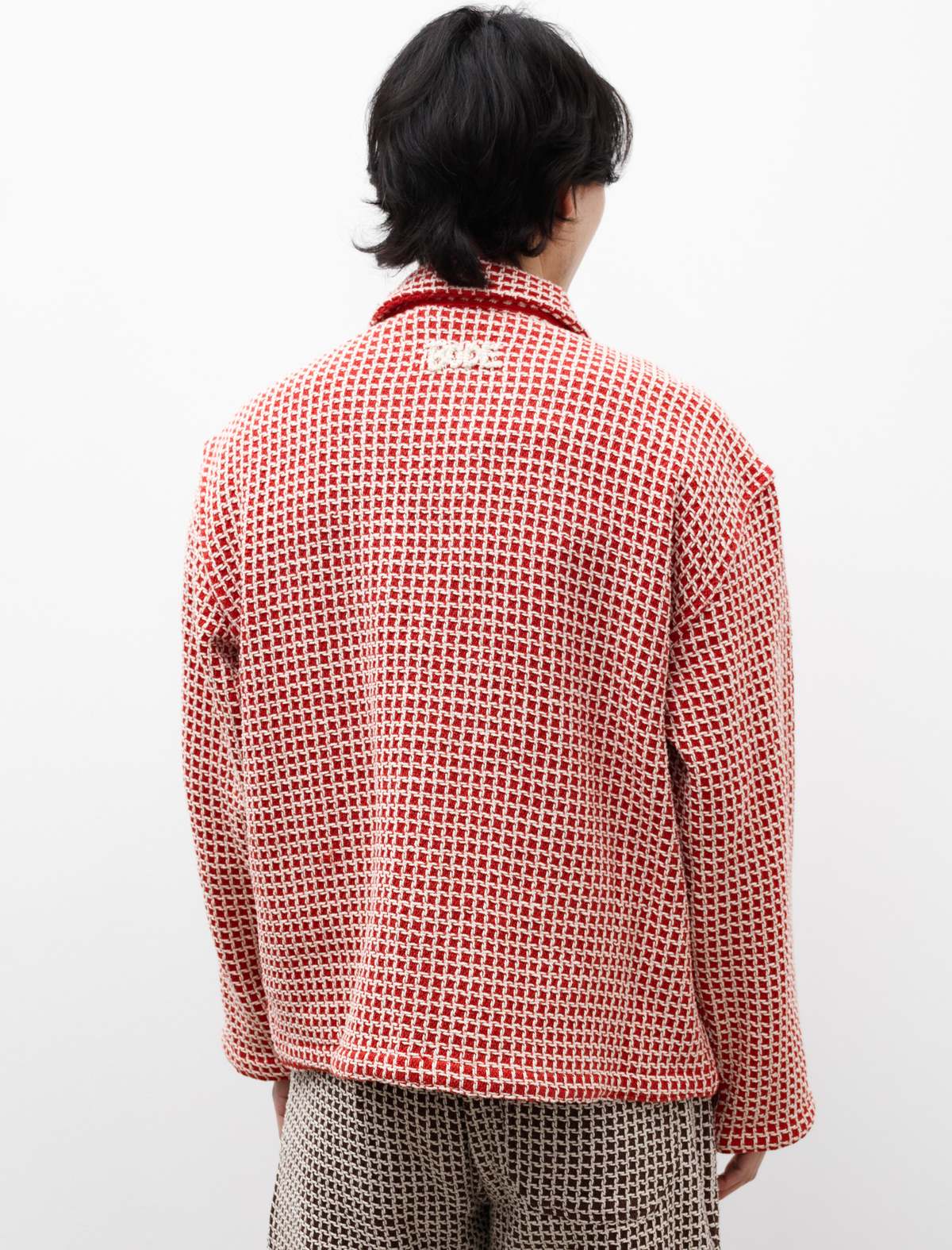 BODE Reversible Duo Waffle Jacket - Red/Cream | Garmentory