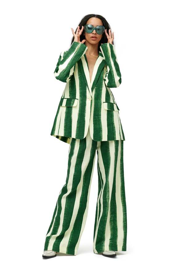 SIMONMILLER Lennox Jacket - Custard Joot Stripe | Garmentory