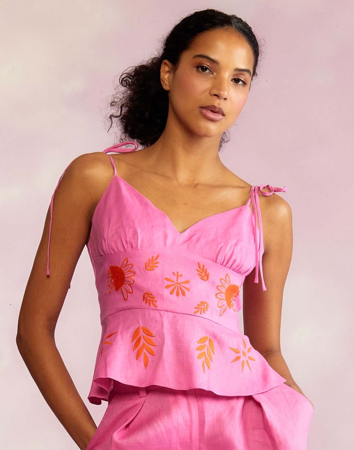 Cynthia Rowley Capri Cami Tank - Hot Pink | Garmentory