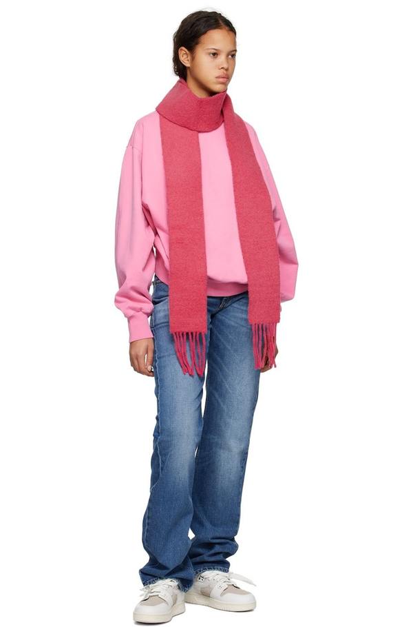 Acne Studios Fringed Scarf - Pink | Garmentory