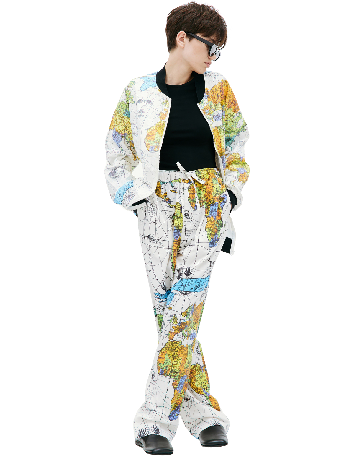 Saint Michael X Dr. Woo World Map Bomber Jacket | Garmentory