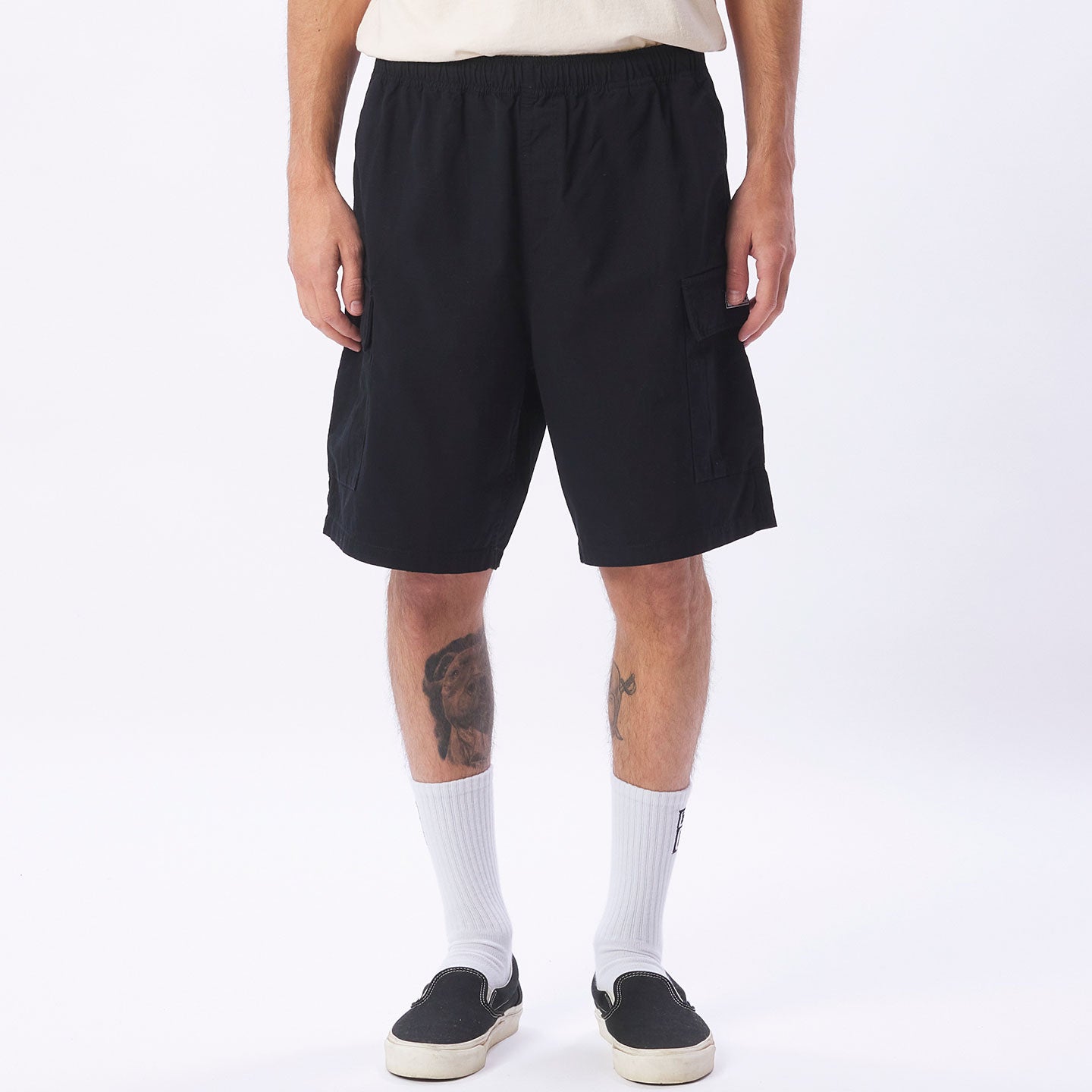 Obey Easy Ripstop Cargo Shorts - Black | Garmentory