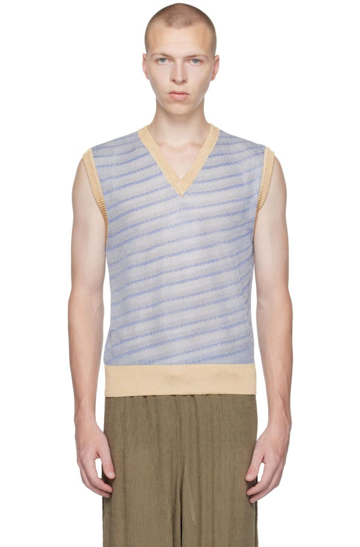 Our Legacy Striped Vest - Blue | Garmentory