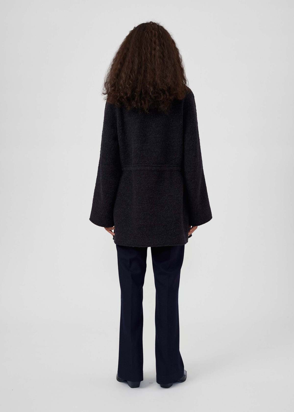 WHM Wool Hooded Jacket - Dark Grey | Garmentory