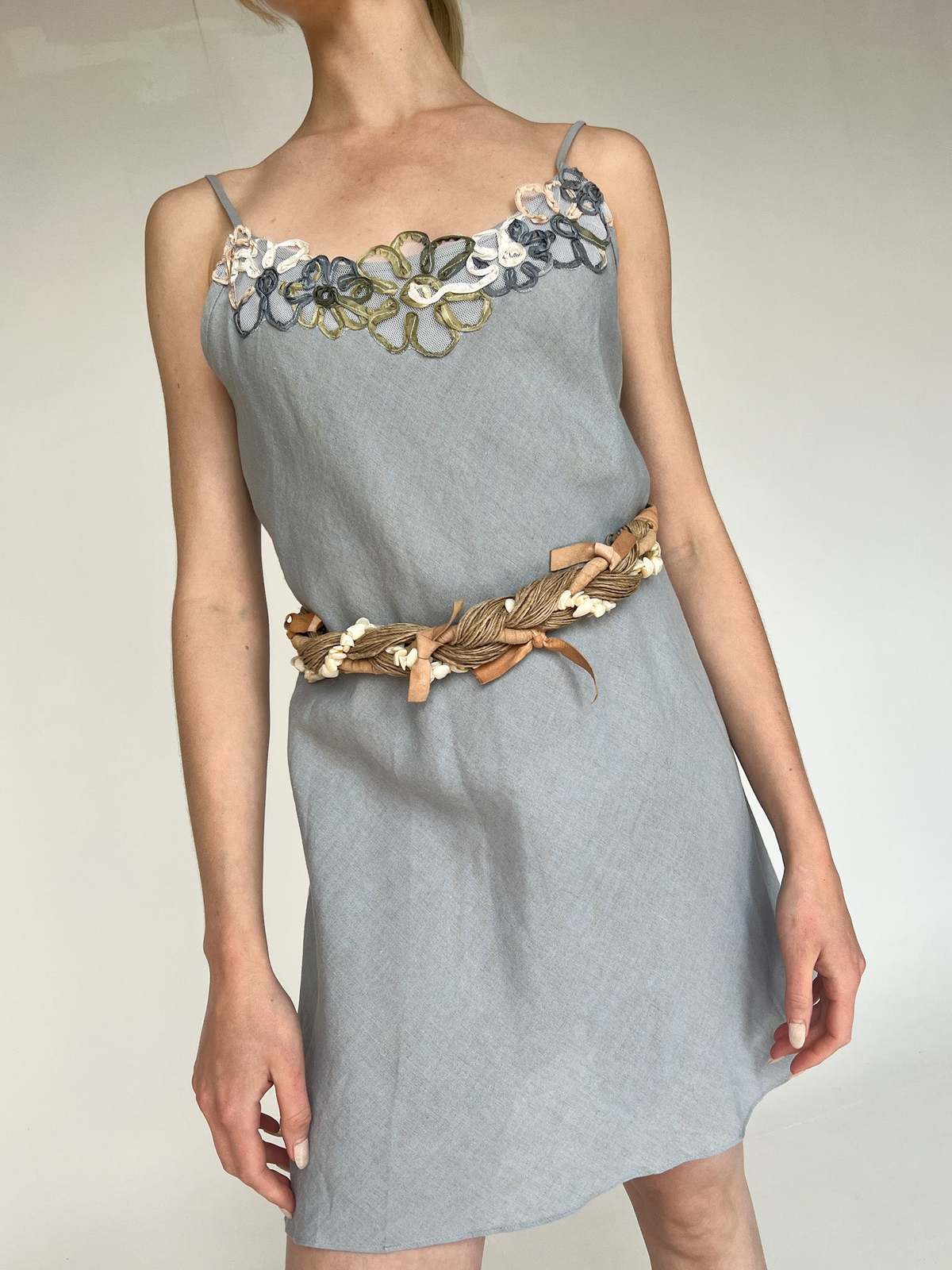 Woven Seashell + Leather Belt | Garmentory