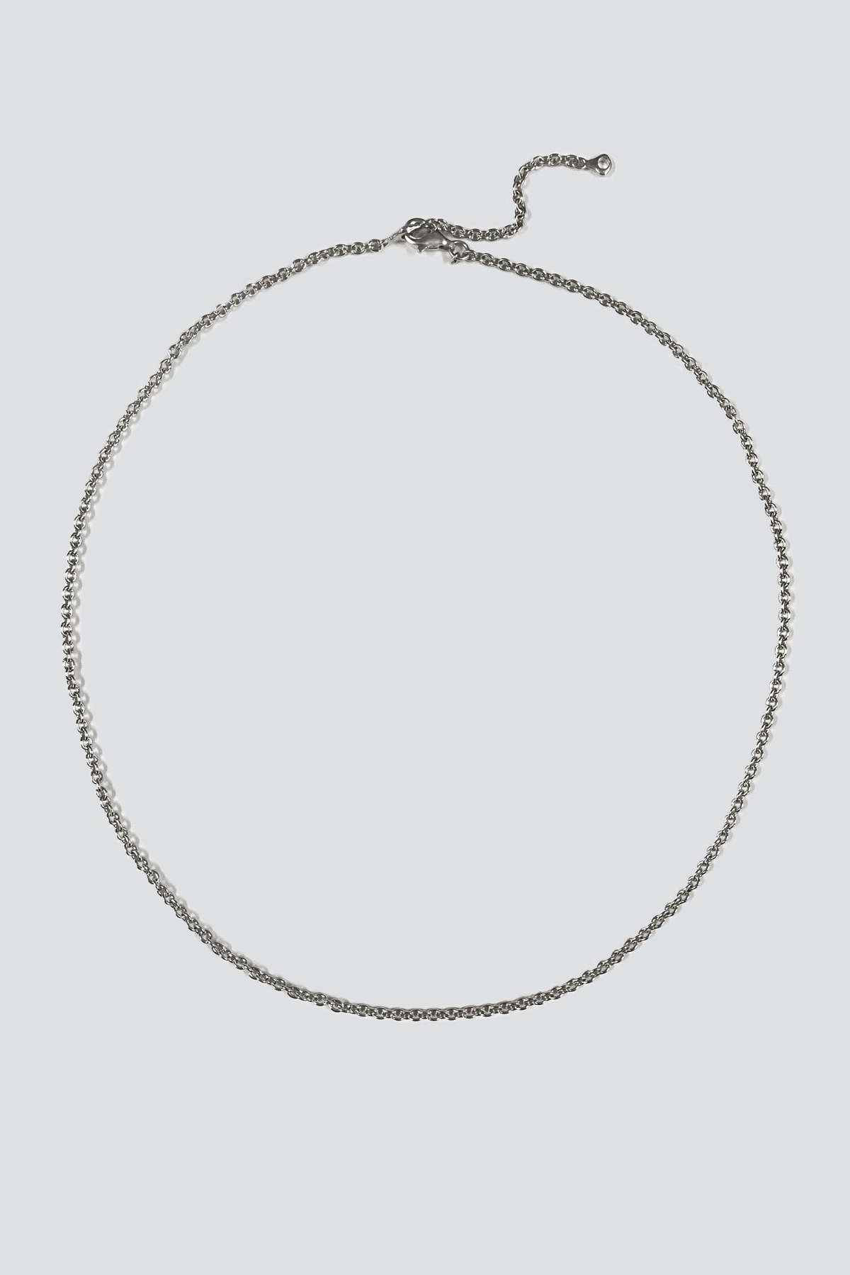 Vintage Sterling Silver Mini Rolo Chain Silver Garmentory