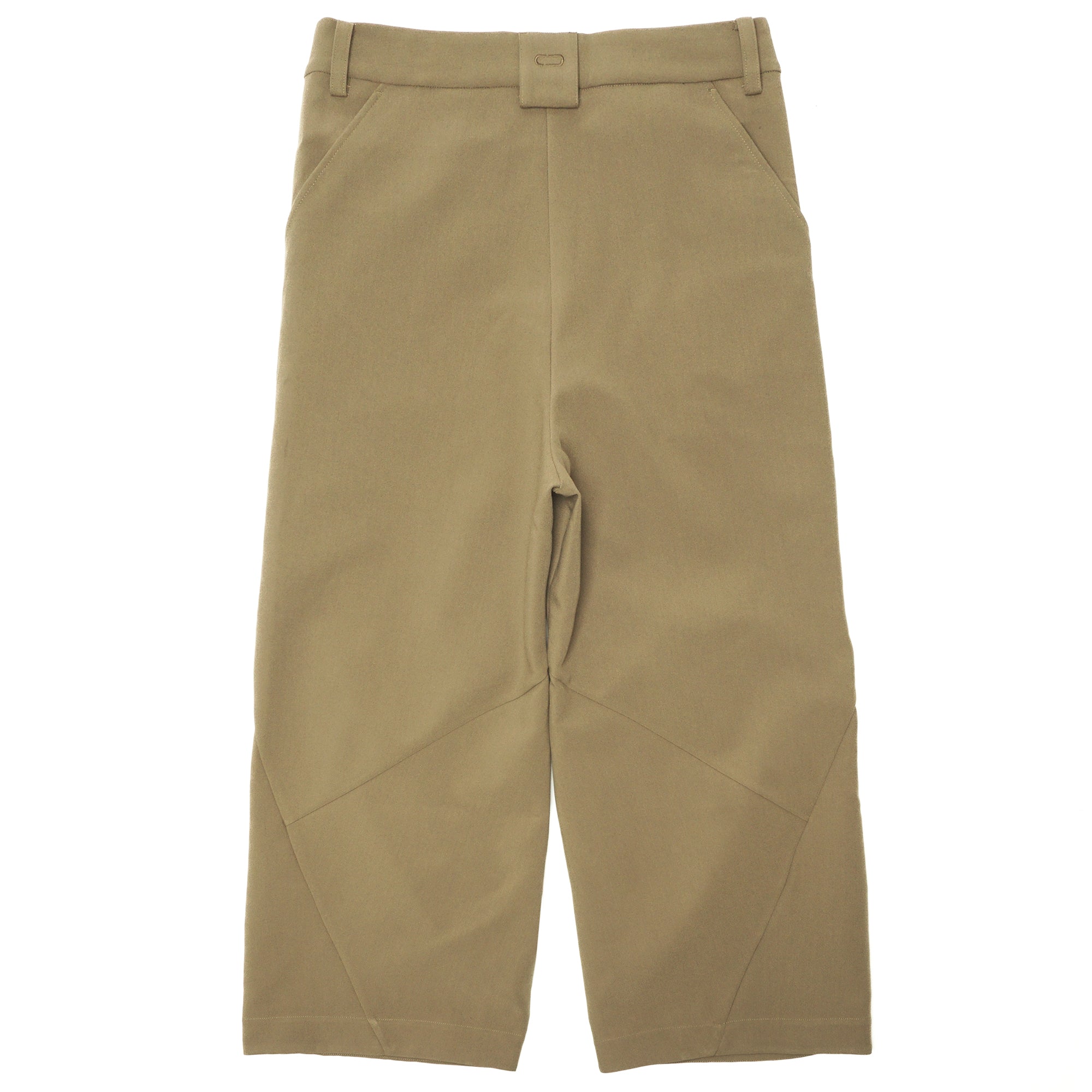 Common Divisor Pleated Double Knee Pants - Khaki | Garmentory