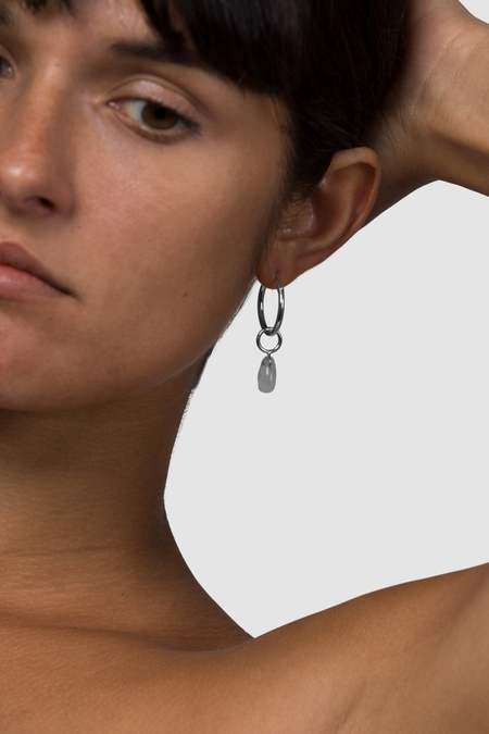 LES SOLIDES double round hoops pair - gold | Garmentory