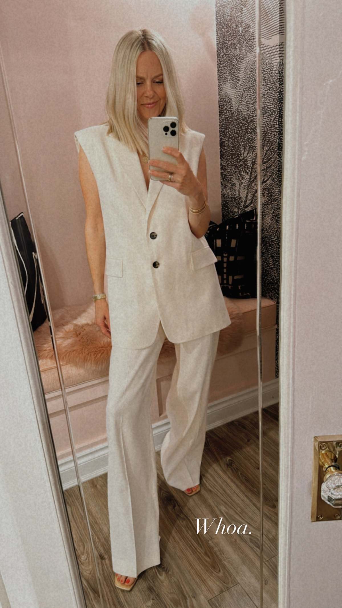 FRAME Denim Oversized Vest - Off White | Garmentory