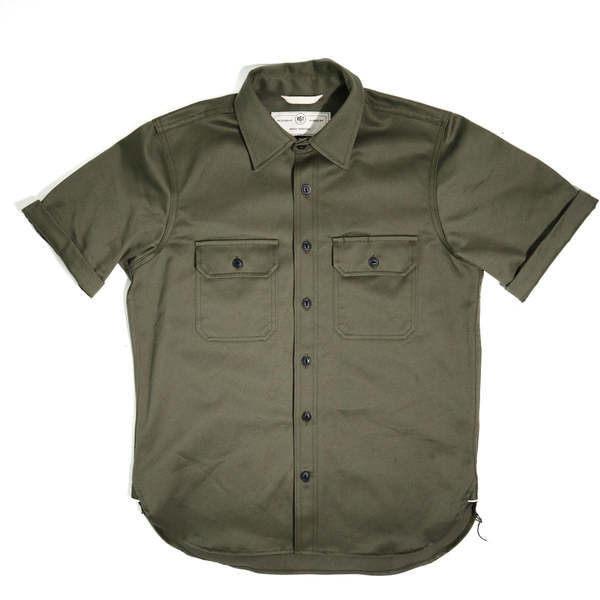 Field Shirt 9oz Olive Twill Selvedge | Garmentory