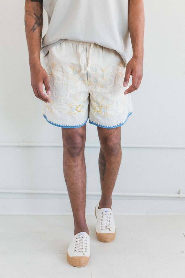 BODE CROCHET LADDERWORK SHORTS - white | Garmentory