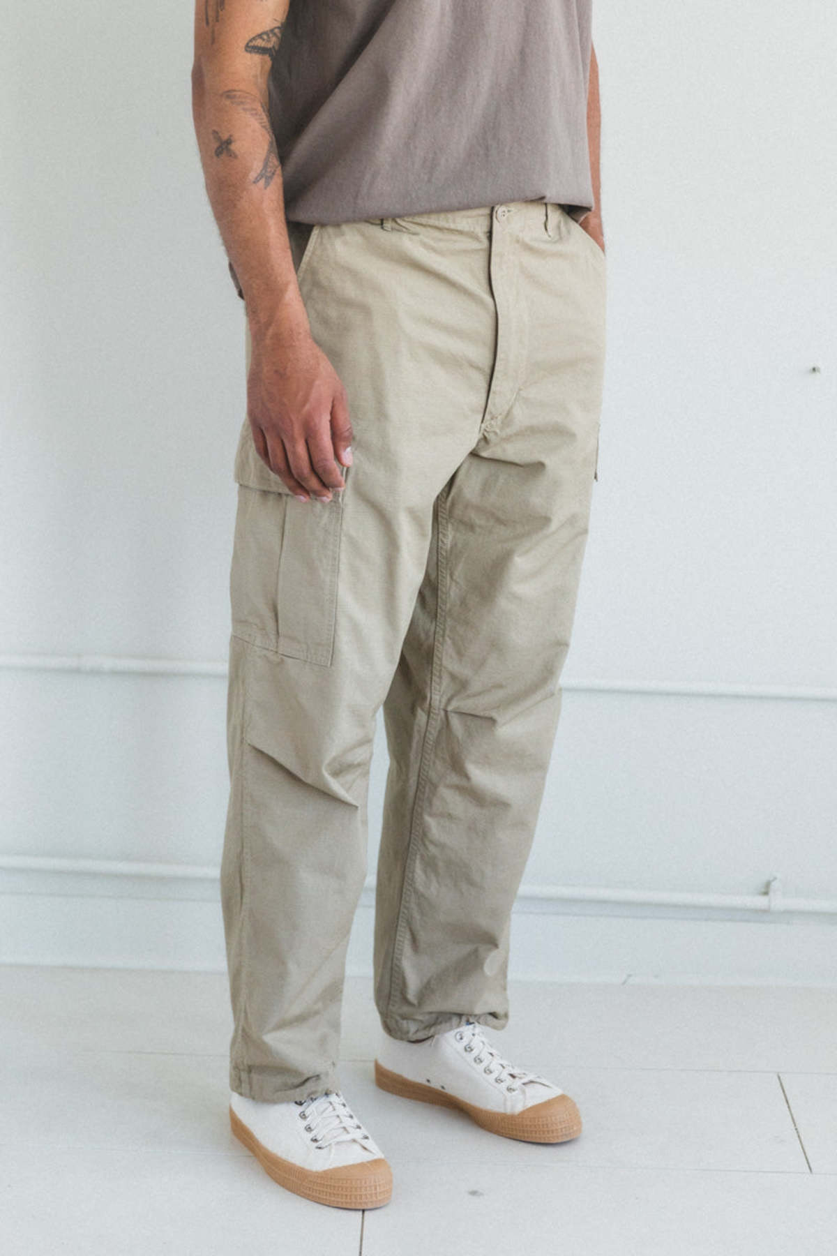 Orslow Vintage Fit Six Pocket Cargo Pants - Beige | Garmentory