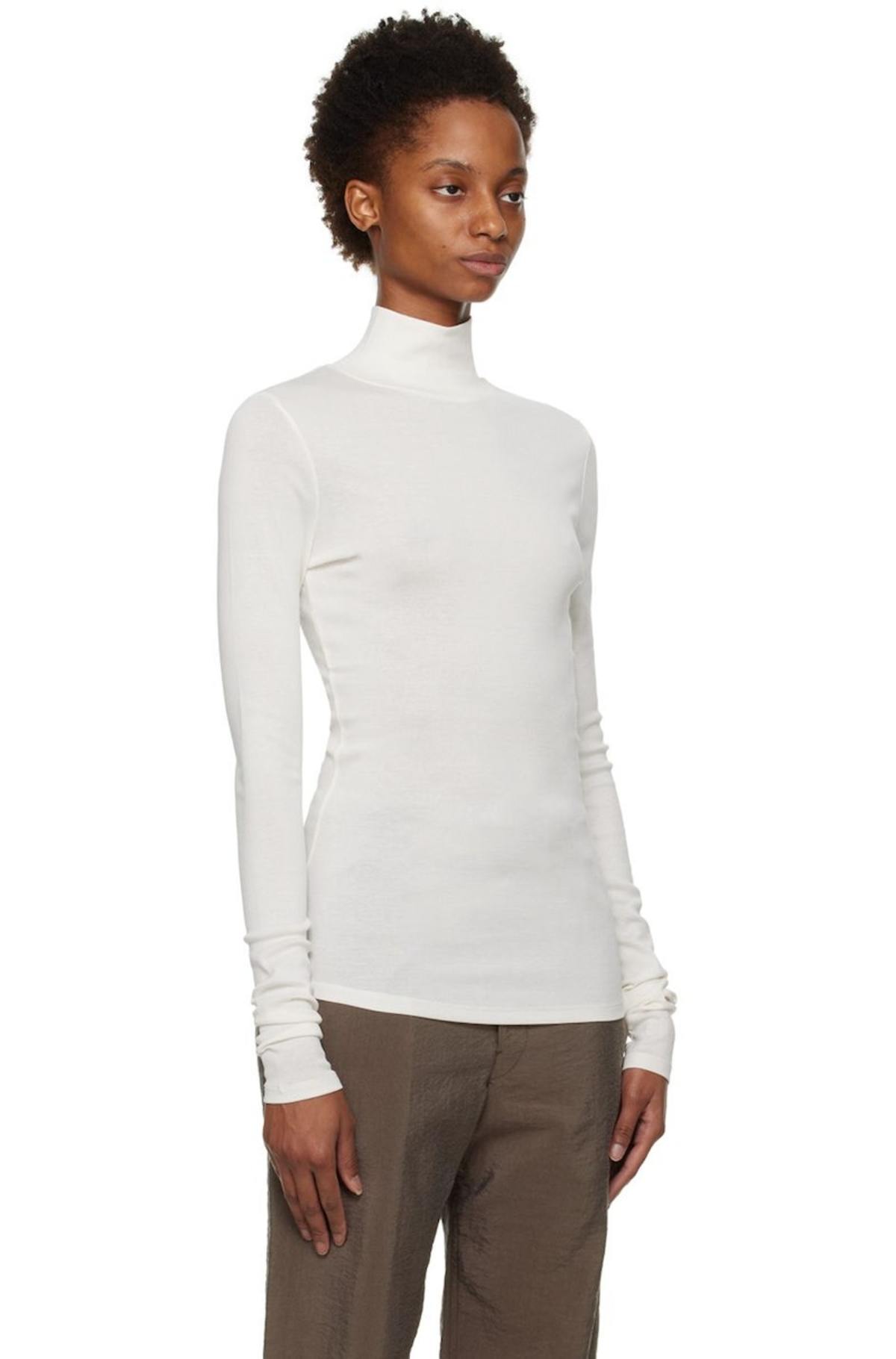 LEMAIRE White Second Skin Turtleneck | Garmentory