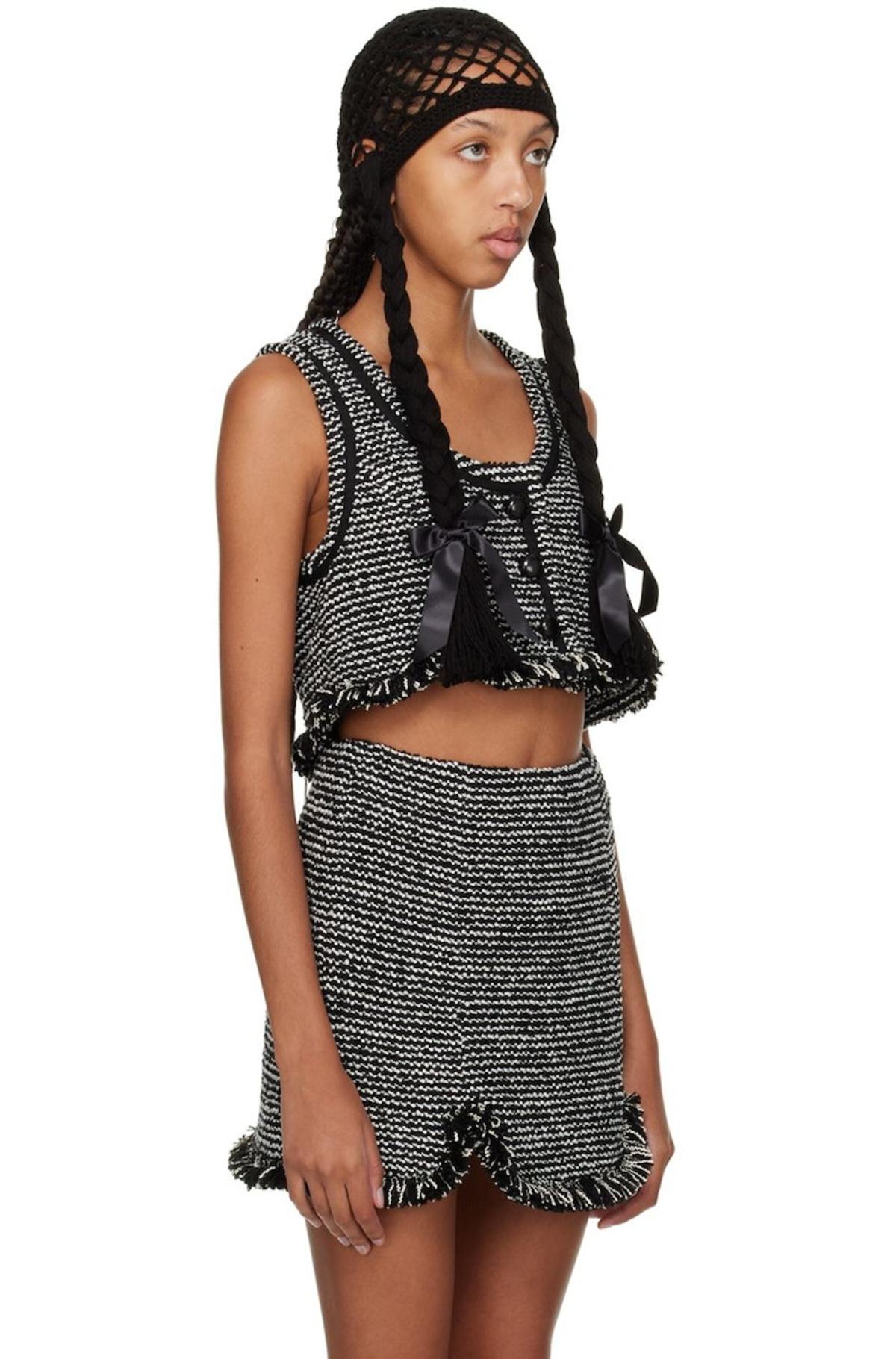 Anna Sui Braided Hair Hat - Black | Garmentory