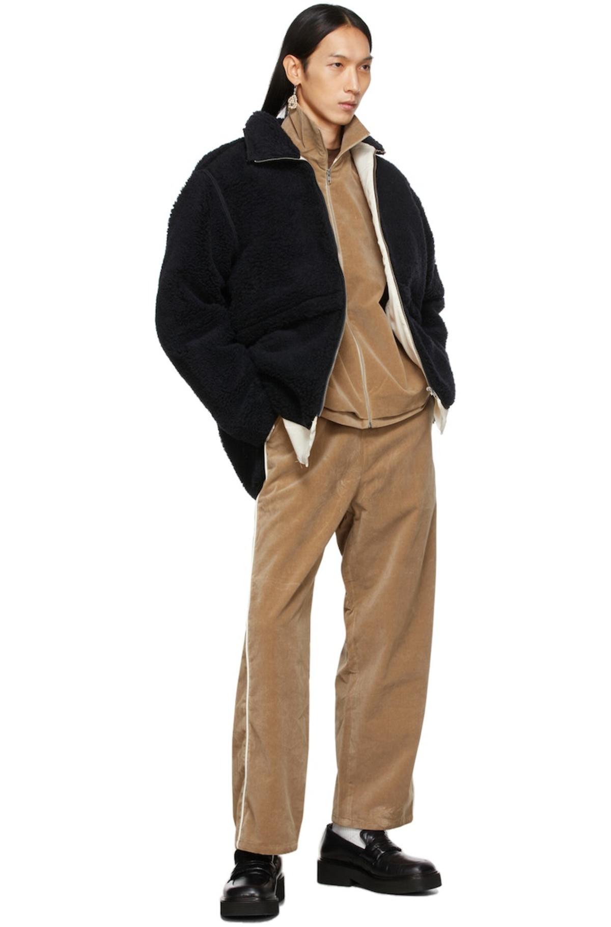 Camiel Fortgens Tan Velvet Lounge Pants - Sand | Garmentory