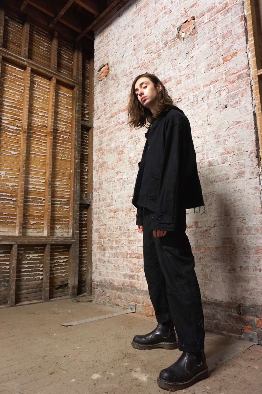 Zed Oversized Cut Off Jacket - Black | Garmentory