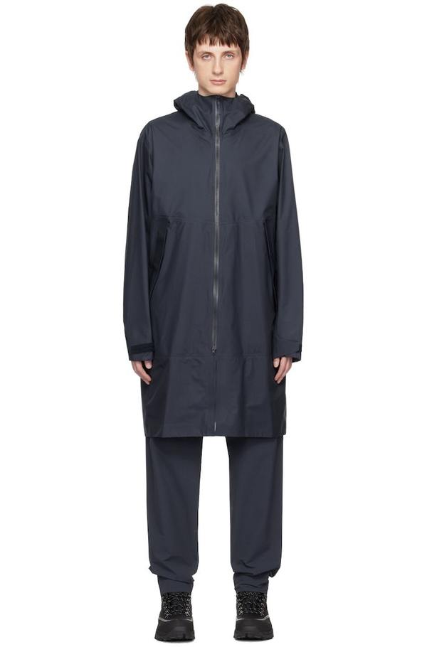 VEILANCE Navy Monitor Coat - Black sapphire | Garmentory