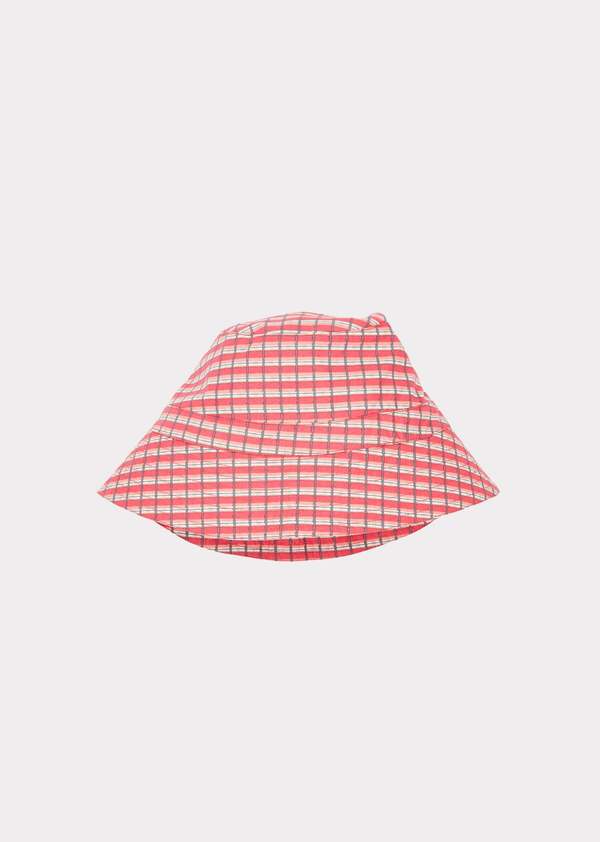 Kids Caramel WEMBLEY HAT - RED PAINTED CHECK | Garmentory
