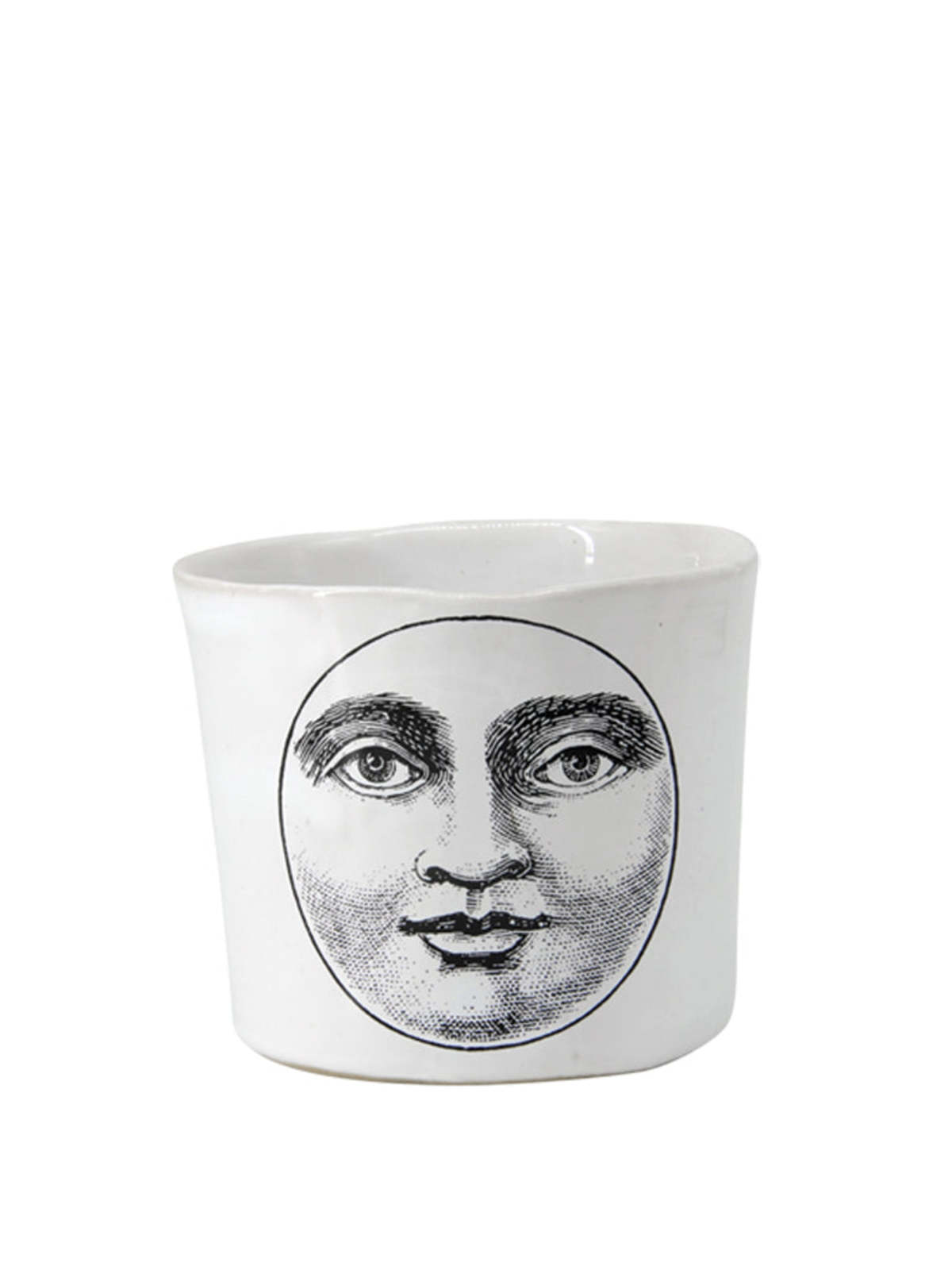 Khn Keramik Medium Moon Face Coffee Beaker - White | Garmentory