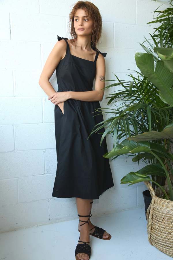 Melissa Nepton Robe Bardot - Noir | Garmentory