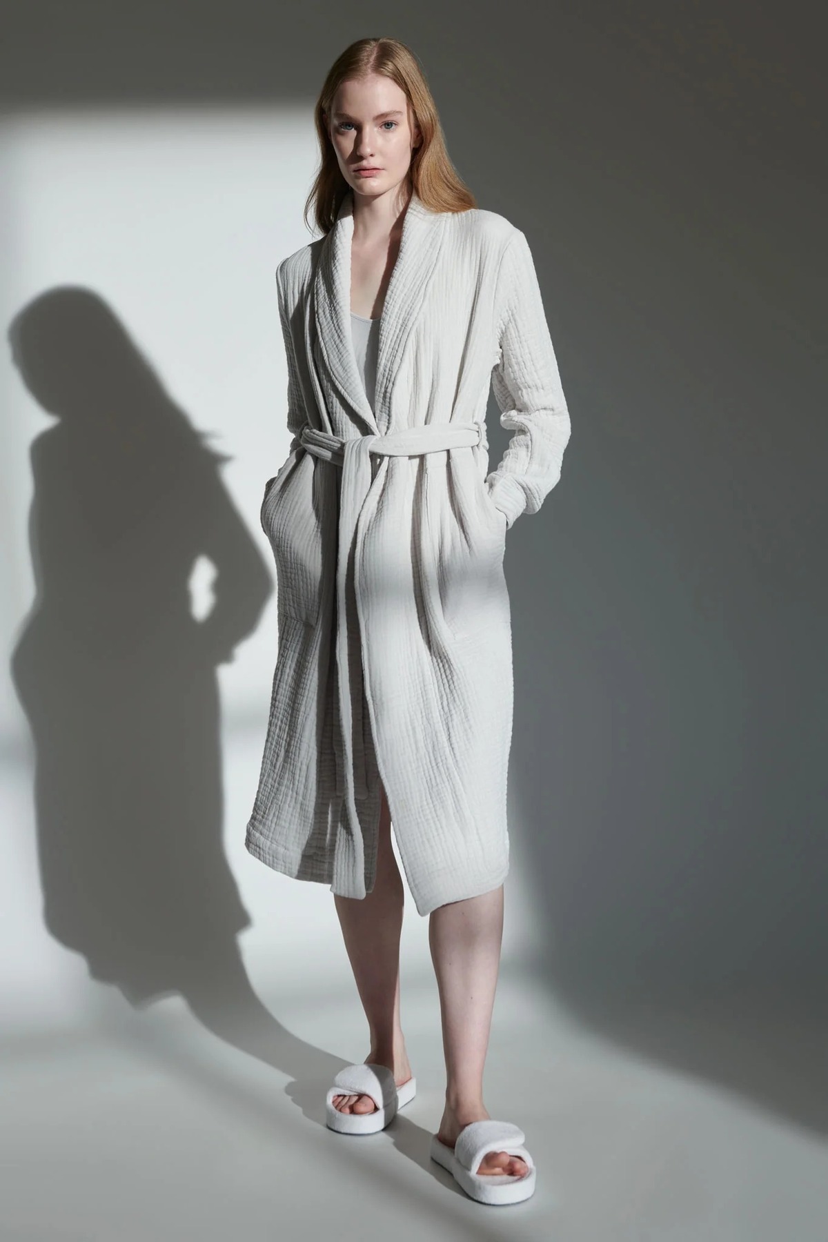 Skin Zoey Textured Gauze Robe | Garmentory
