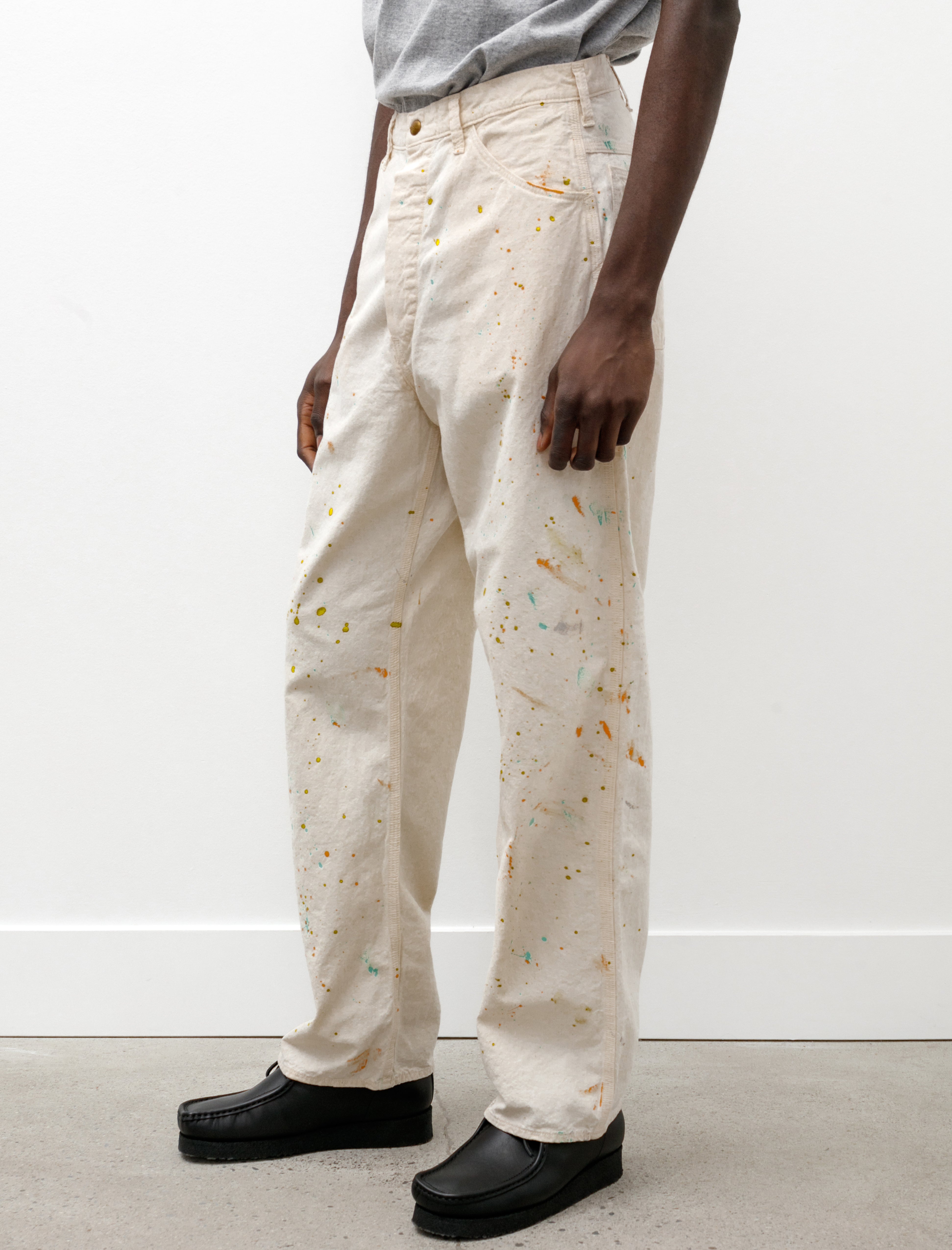 Orslow 60s Painter Pants with Paint - Ecru | Garmentory