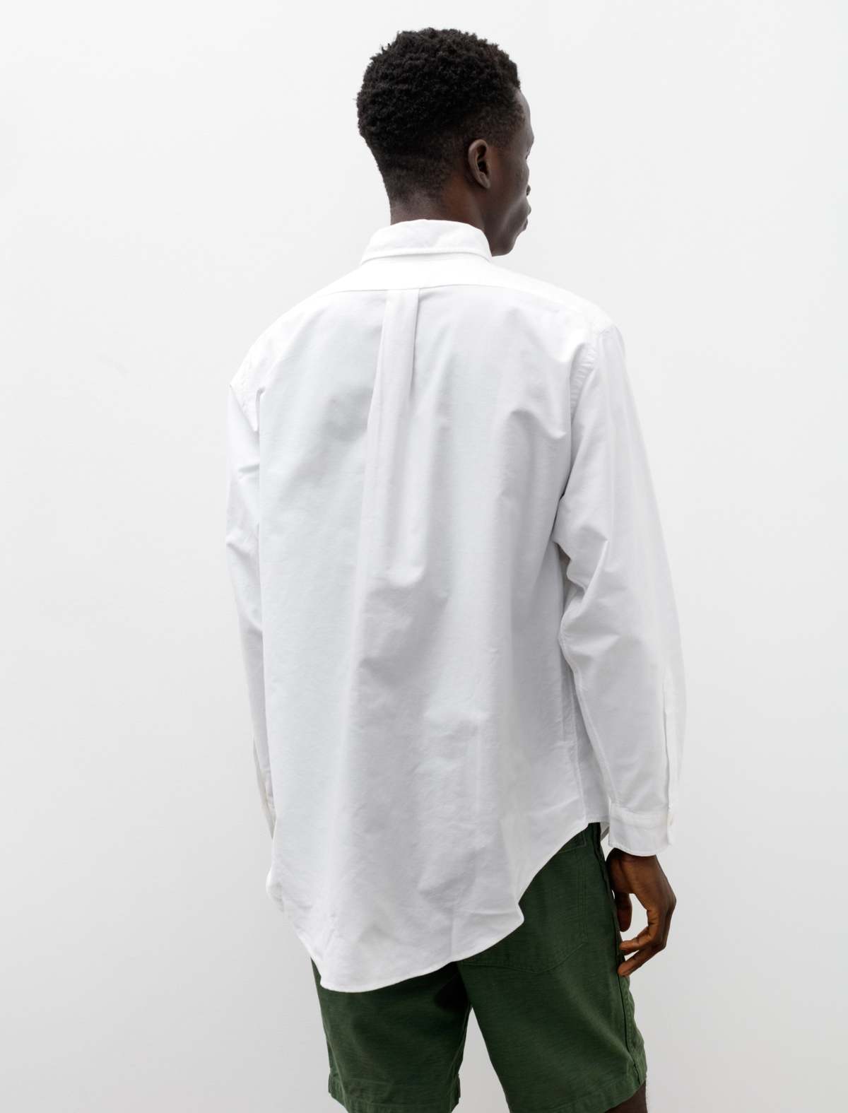 Orslow Oxford Button Down Safari Shirt - White | Garmentory