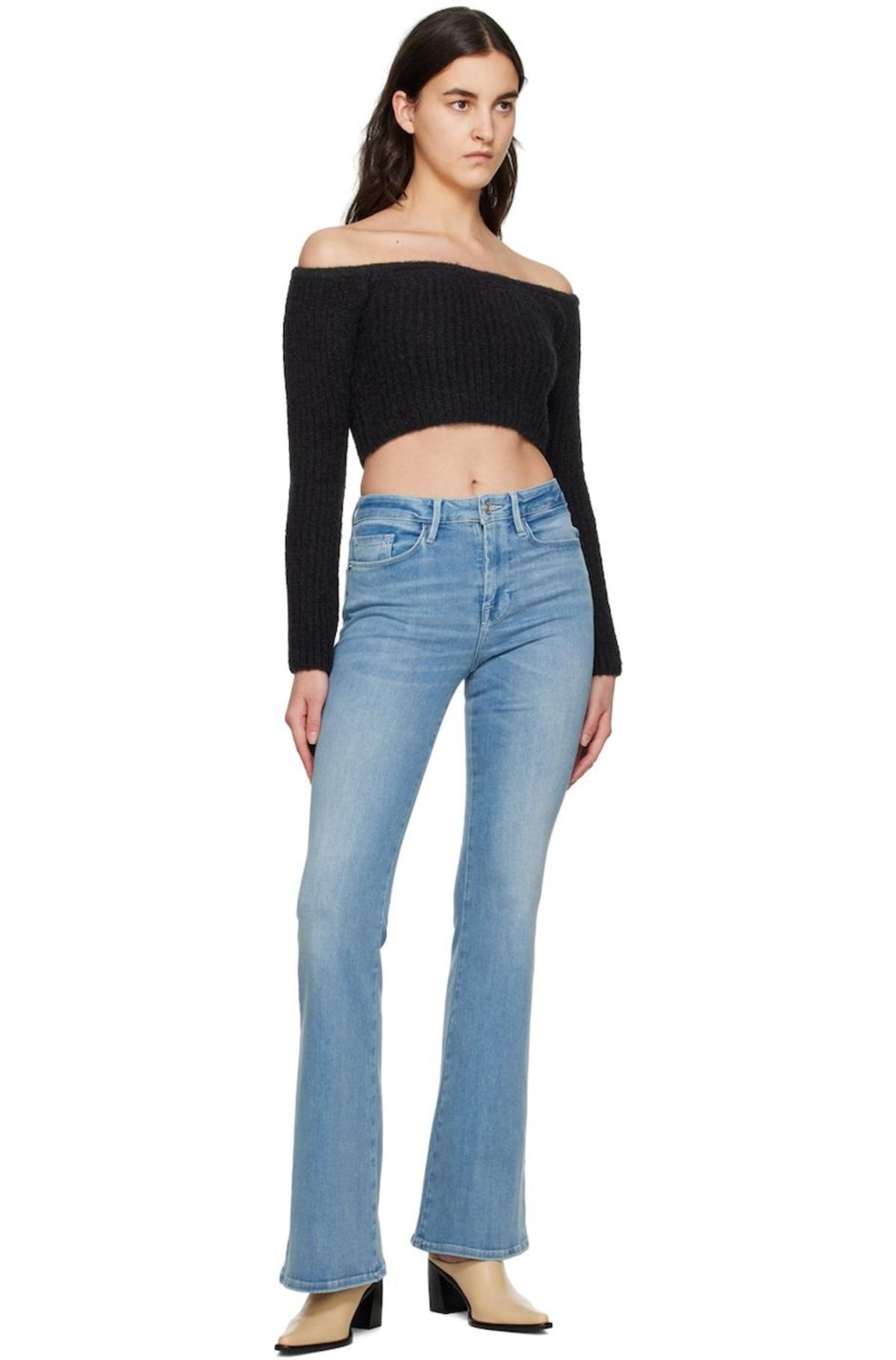 Frame Le One Flare Jeans - Blue | Garmentory