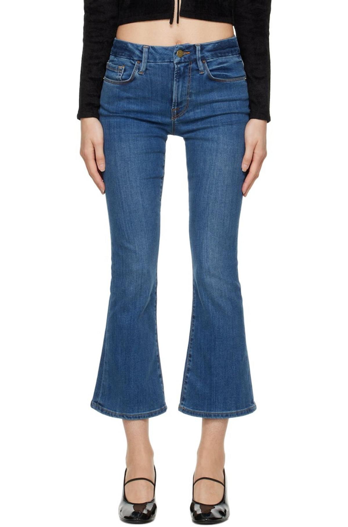Frame Blue Le Crop Mini Boot Jeans - Poe | Garmentory