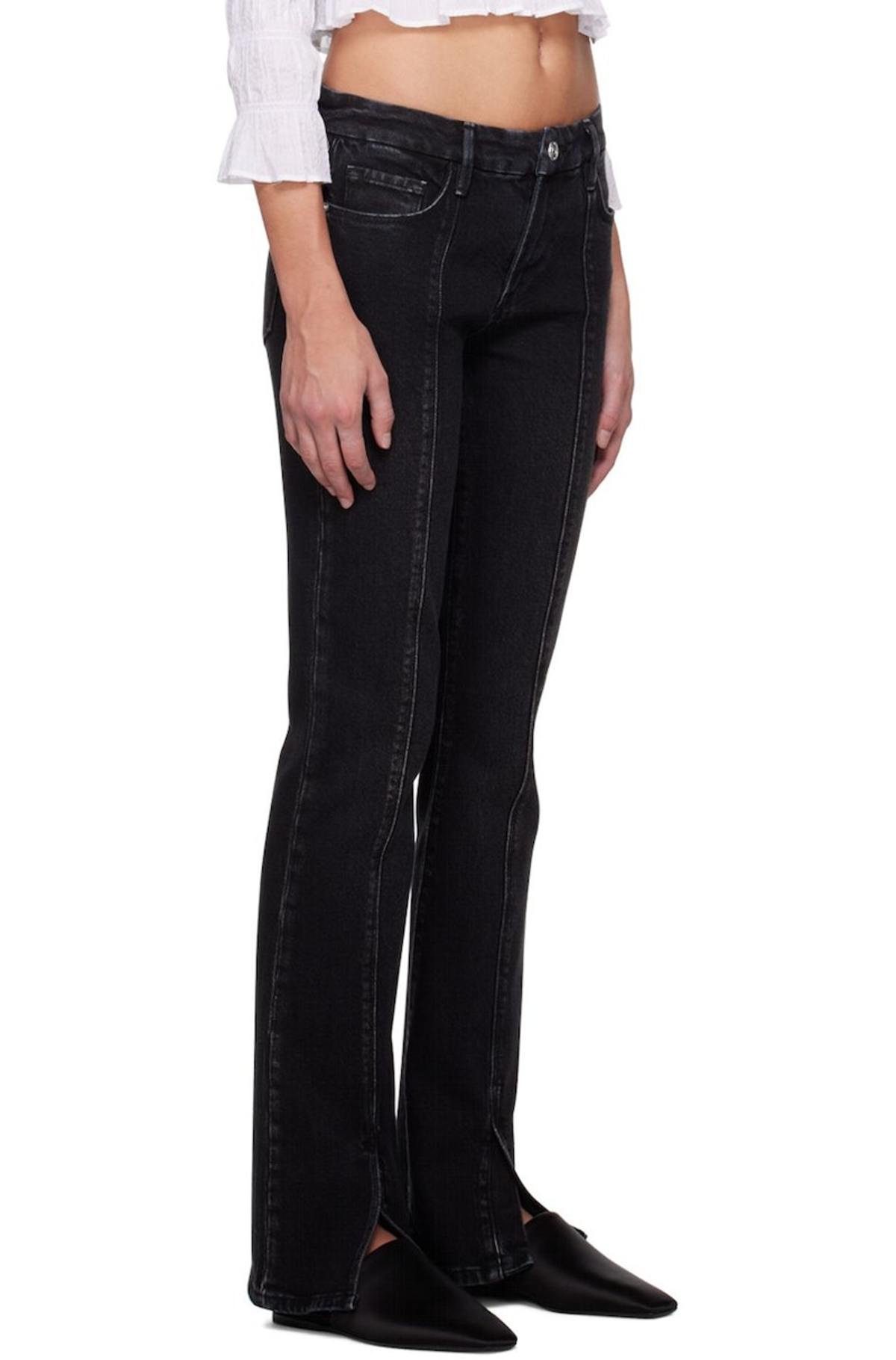 Frame Le Mini Boot Jeans - Black | Garmentory