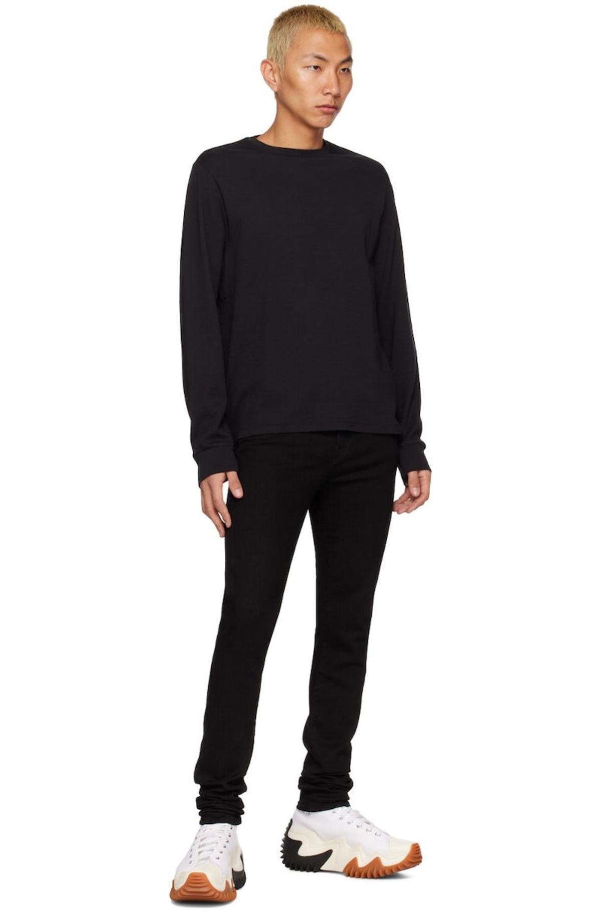 FRAME Black Jagger True Skinny Jeans | Garmentory