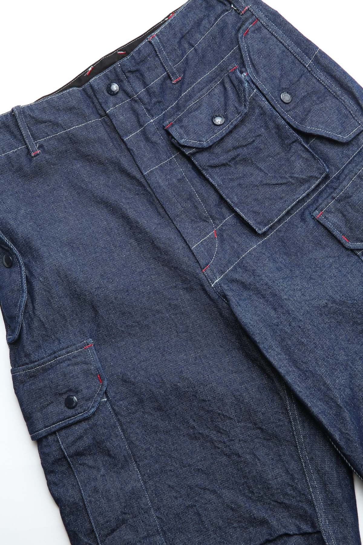 Engineered Garments X Totem FU Over Pants - Indigo 12oz Denim | Garmentory