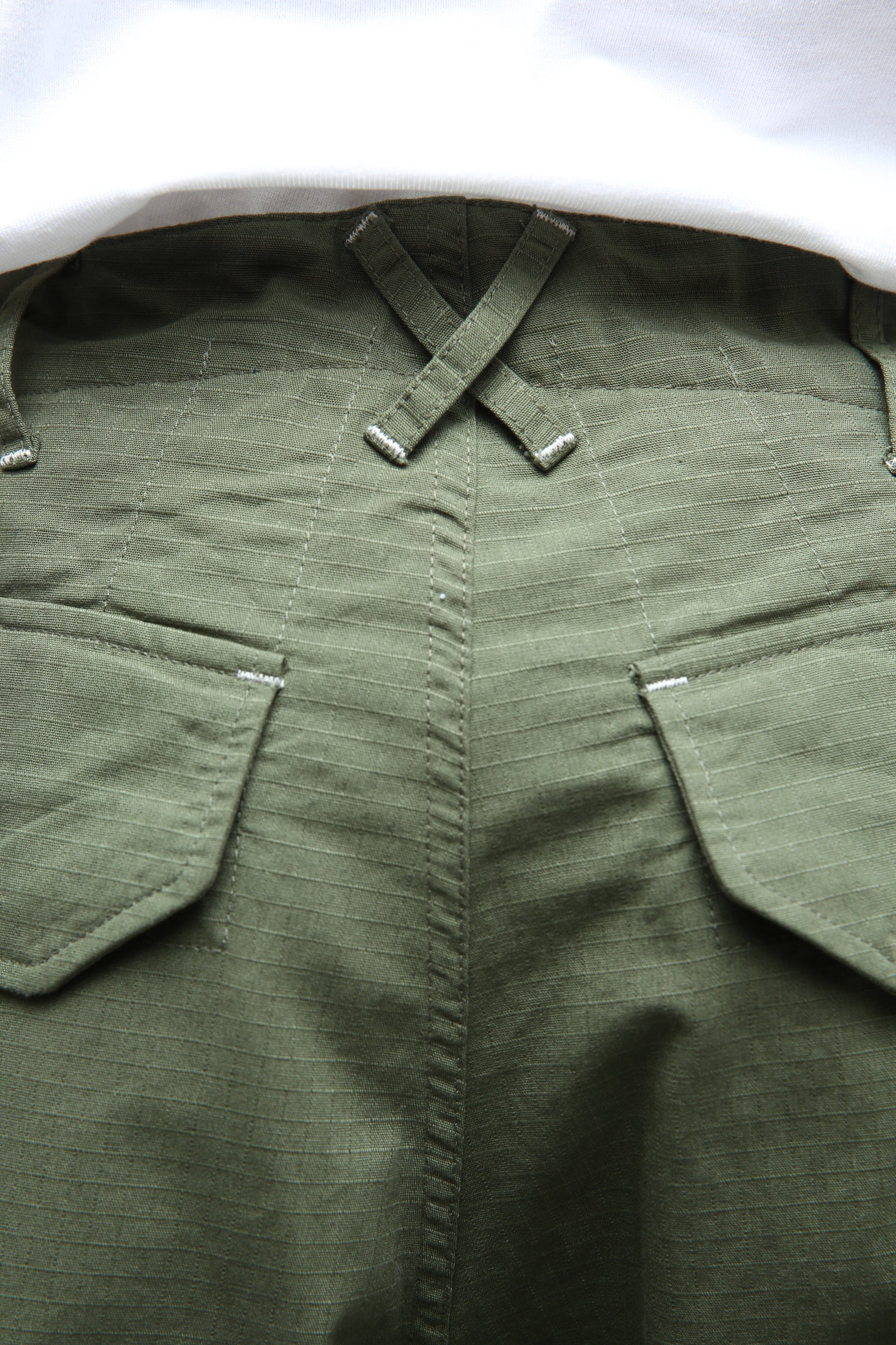 Engineered Garments X Totem FU Over Pants - Olive Ripstop | Garmentory