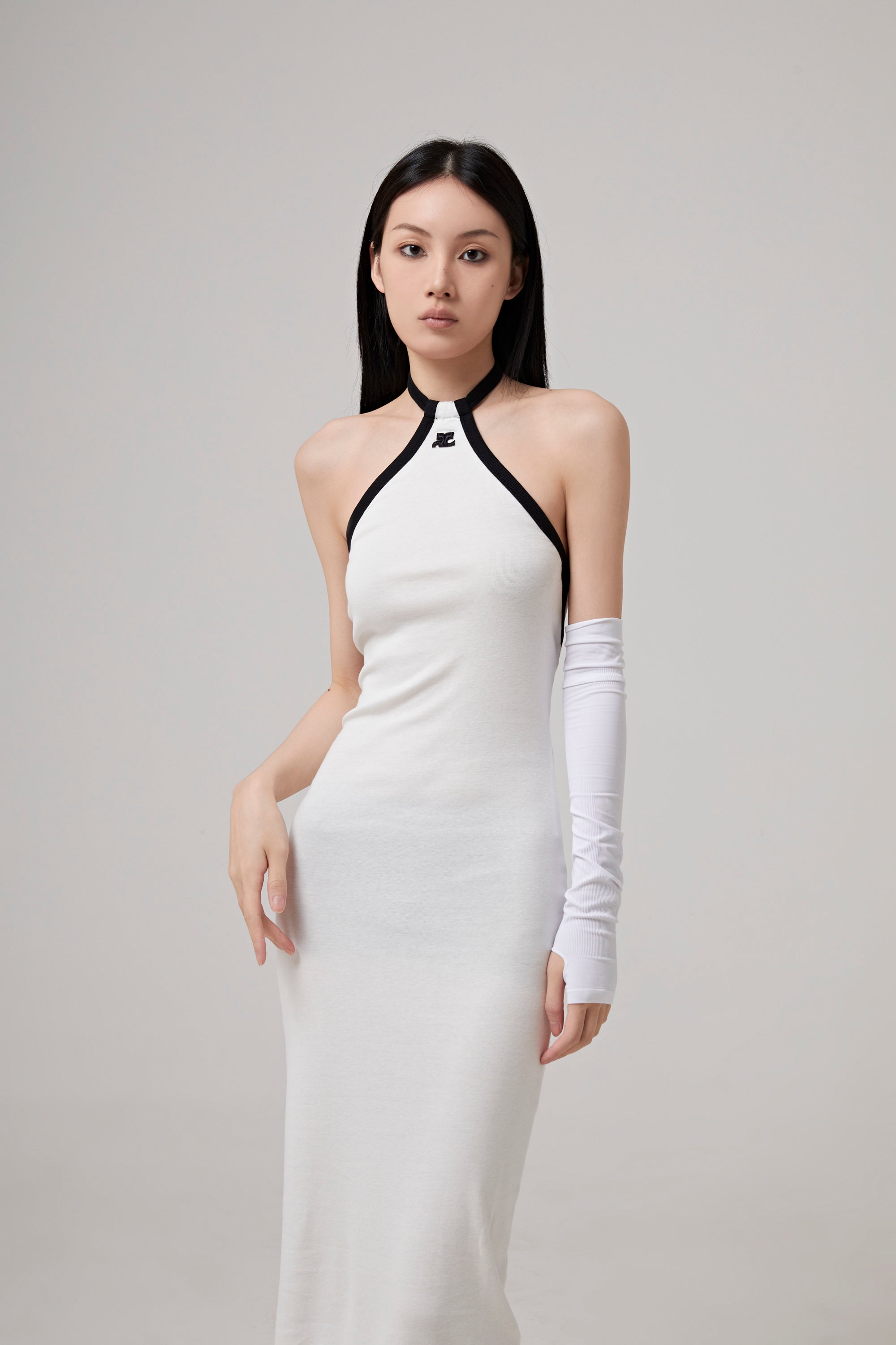 Courreges Long Contrast Dress | Garmentory