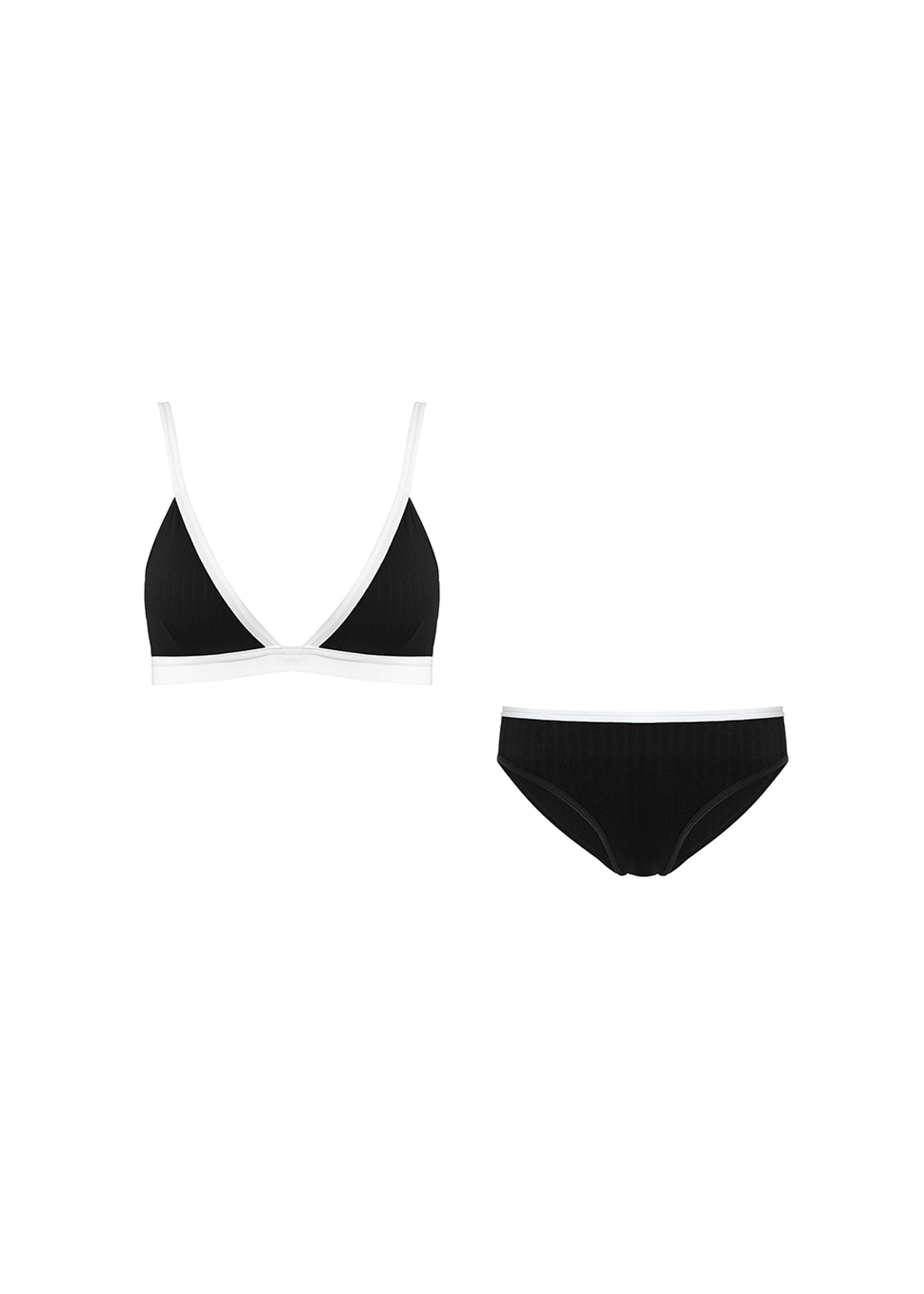 THE BLENDER Triangle Bralette Set - Multi | Garmentory