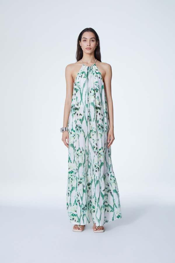 Maria Cher FATIMA EMMA LONG DRESS - Green | Garmentory