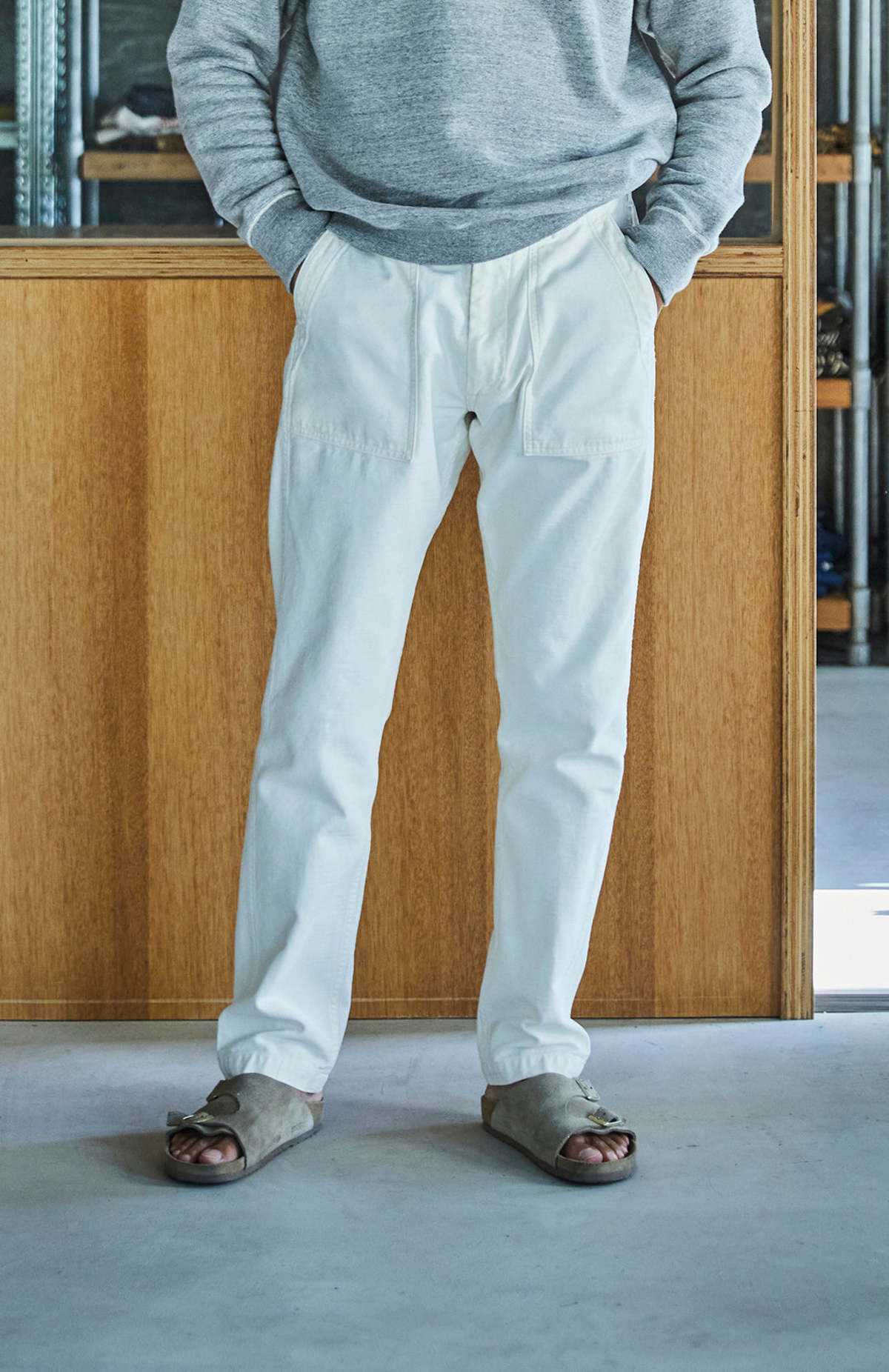 orSlow Slim Fit Fatigue Pants - Ecru | Garmentory