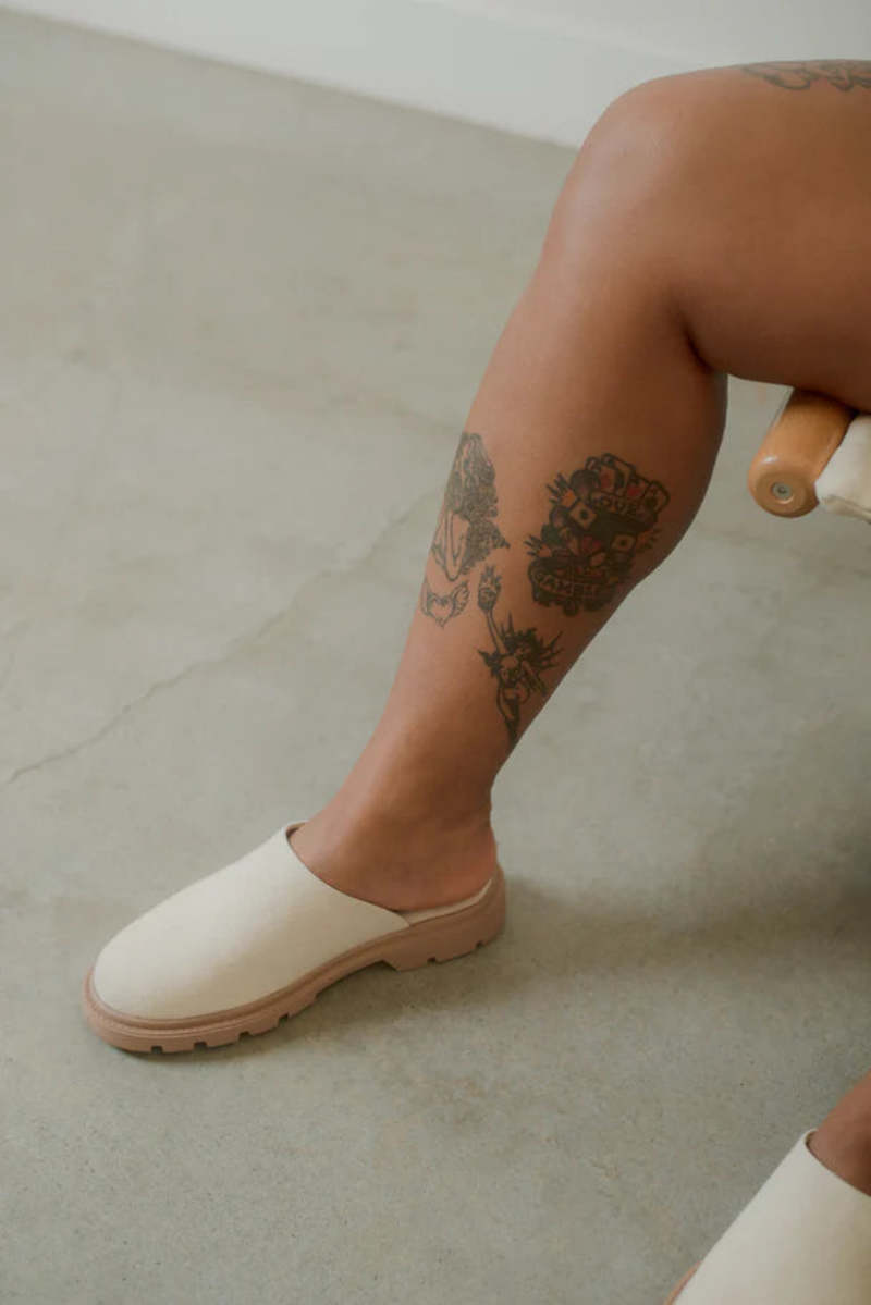 Small Lot Lug Sole Clog - Natural | Garmentory