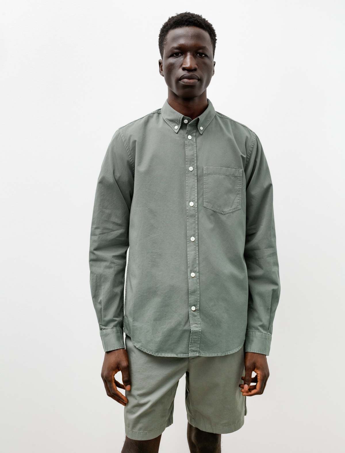 Anton Light Twill Dried Sage Green | Garmentory