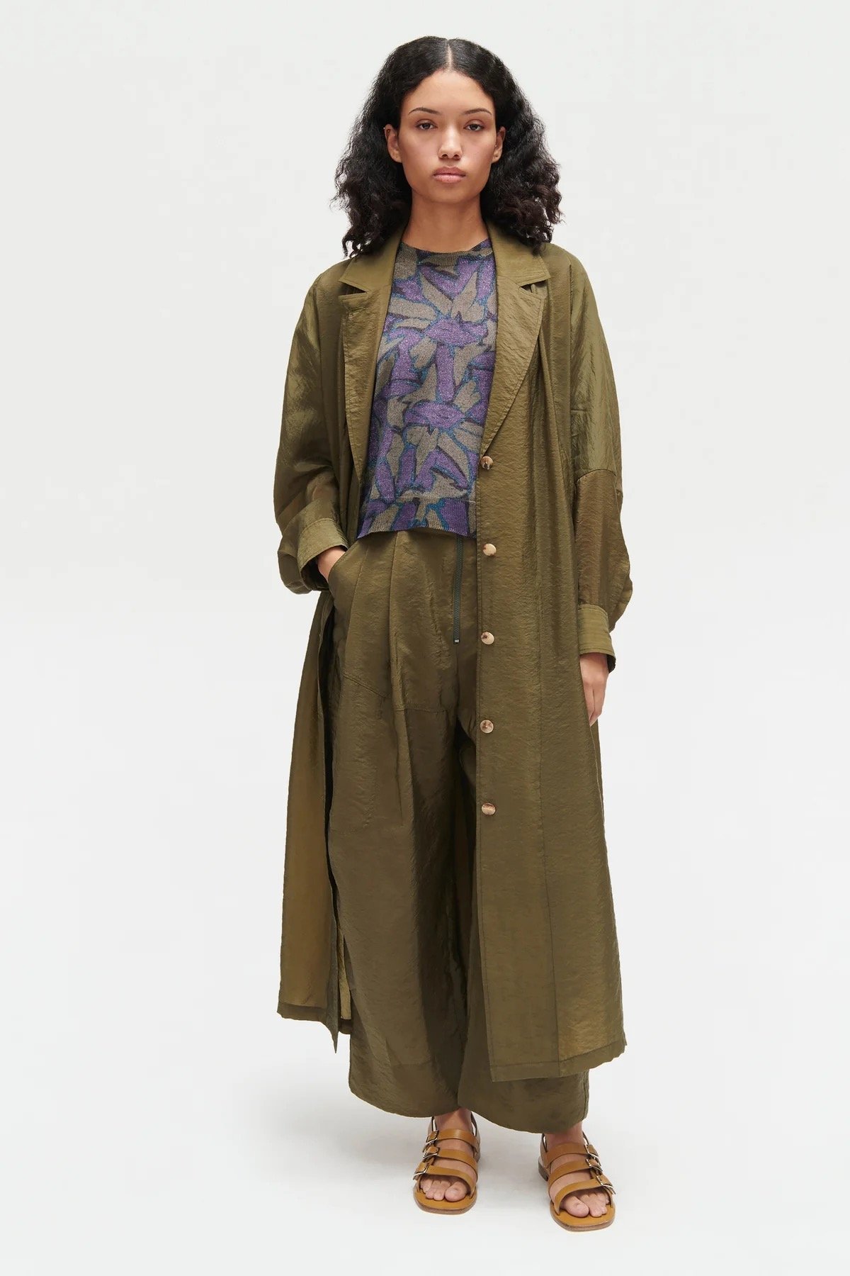 Rachel Comey Kilo Trench - Olive Poppy | Garmentory