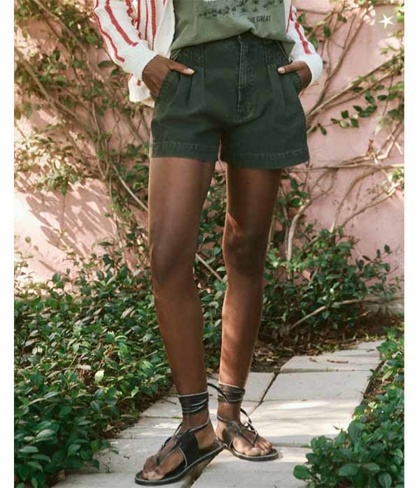 The Trouser Short - Marsh Green | Garmentory