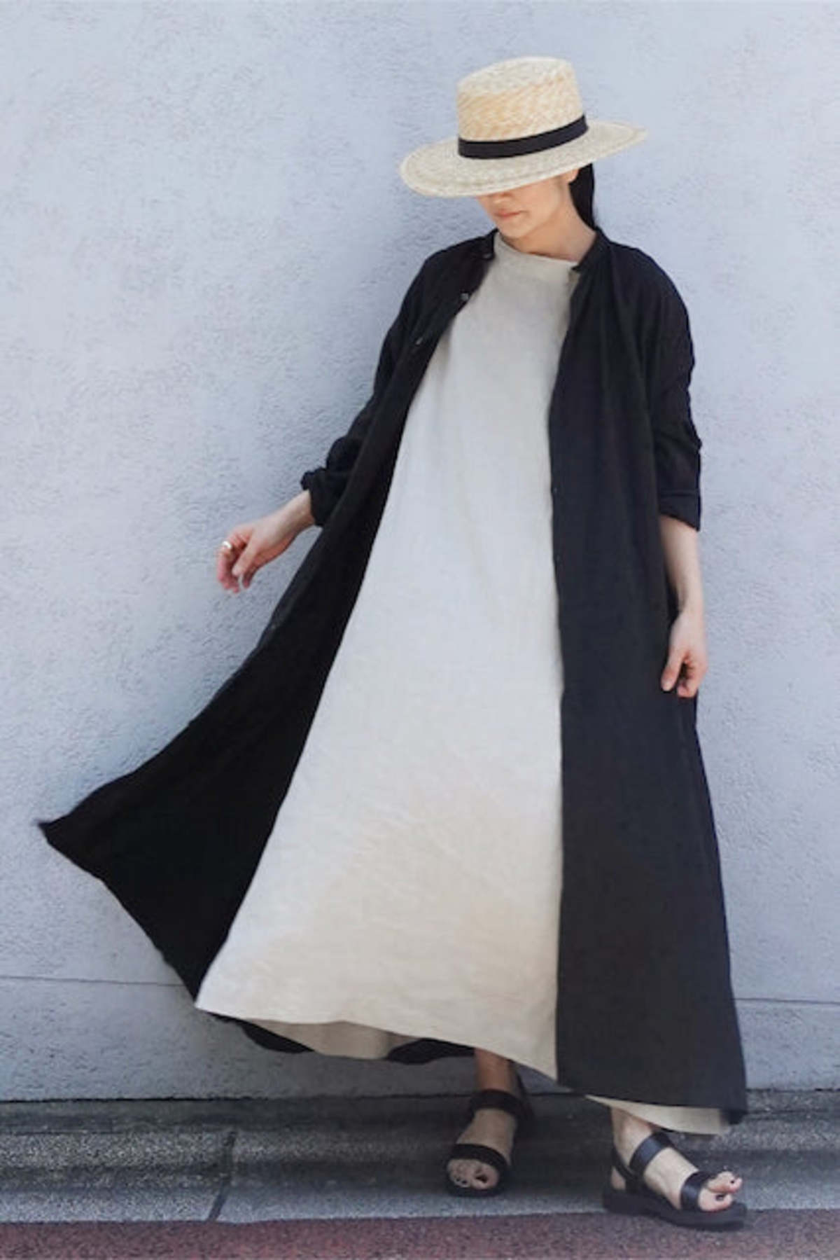 Azumadaki Ramie Flocky Dot Dress | Garmentory