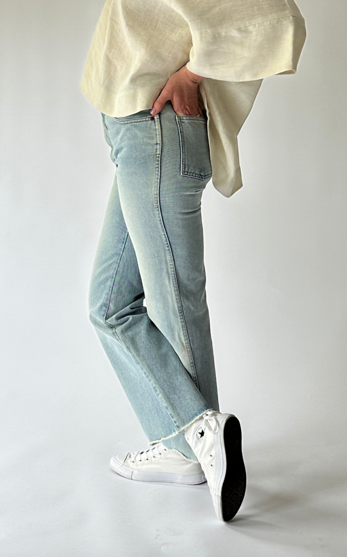 Bsides Eshel Kick Flare Jean - Hess Lt Vintage | Garmentory