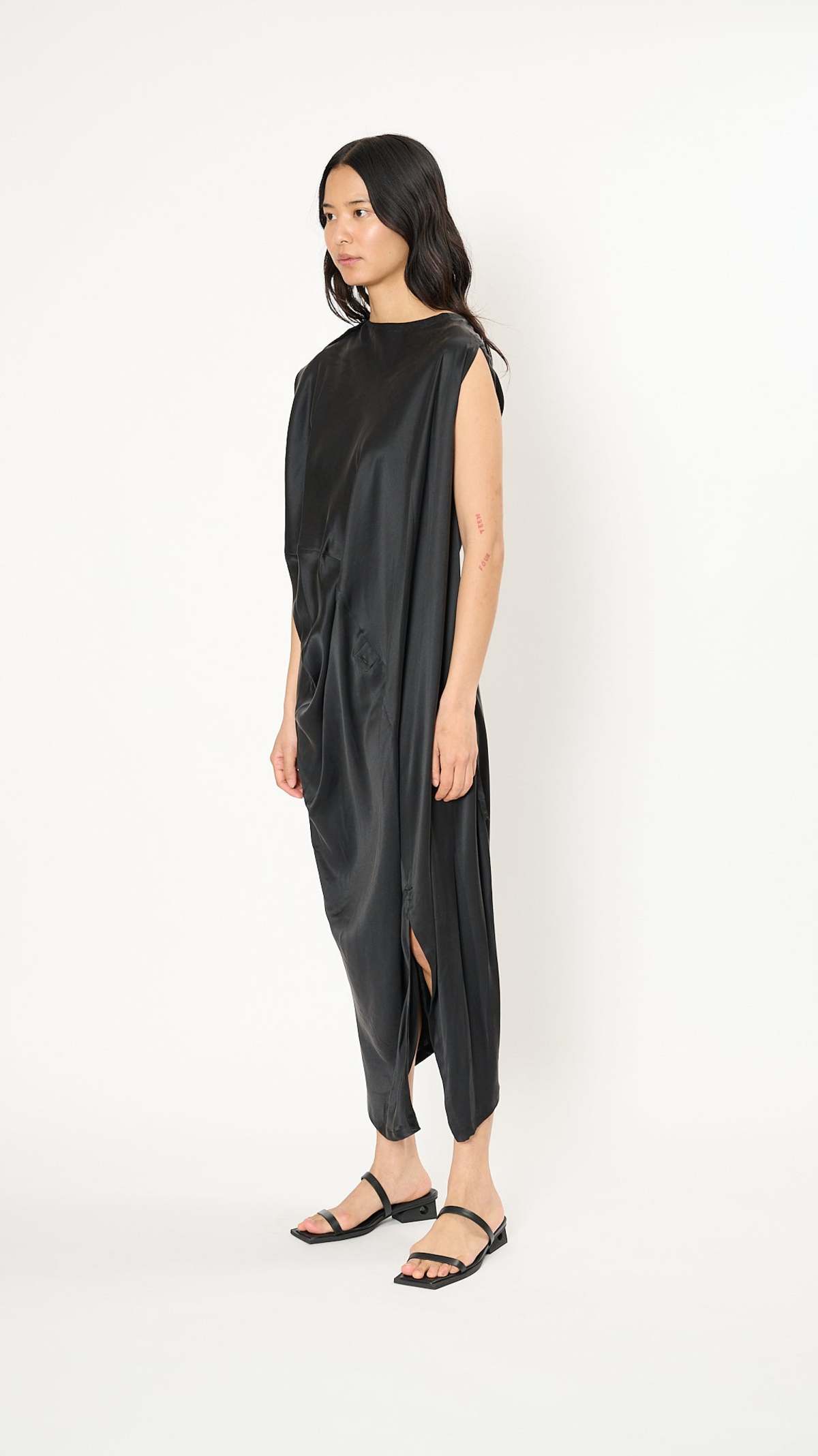 Issey Miyake Brass Clad Dress - Black | Garmentory