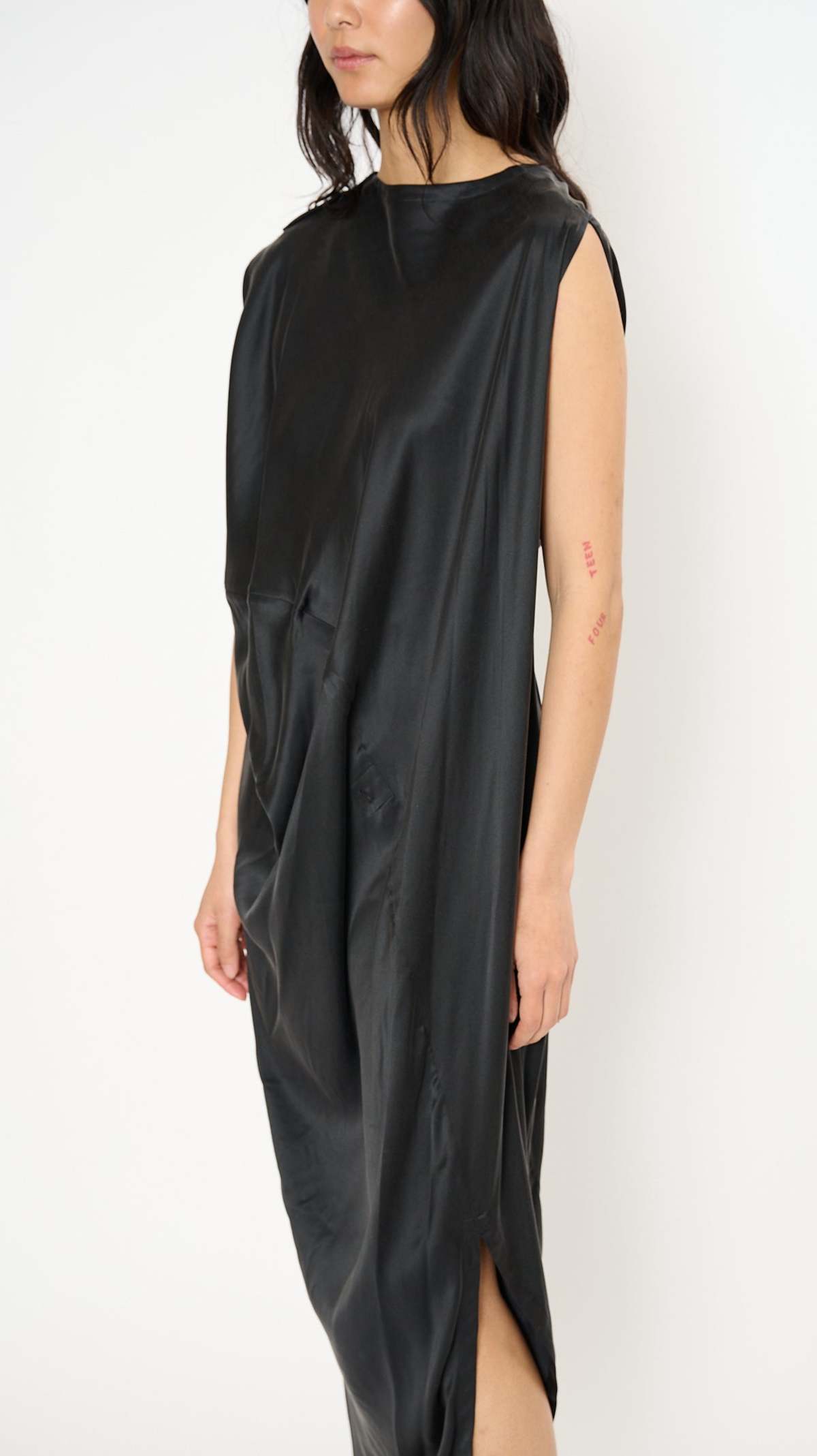Issey Miyake Brass Clad Dress - Black | Garmentory